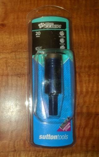 Sutton 20mm Specialty Blue Ceram Diamond Core Drill Bit Hole Saw ...