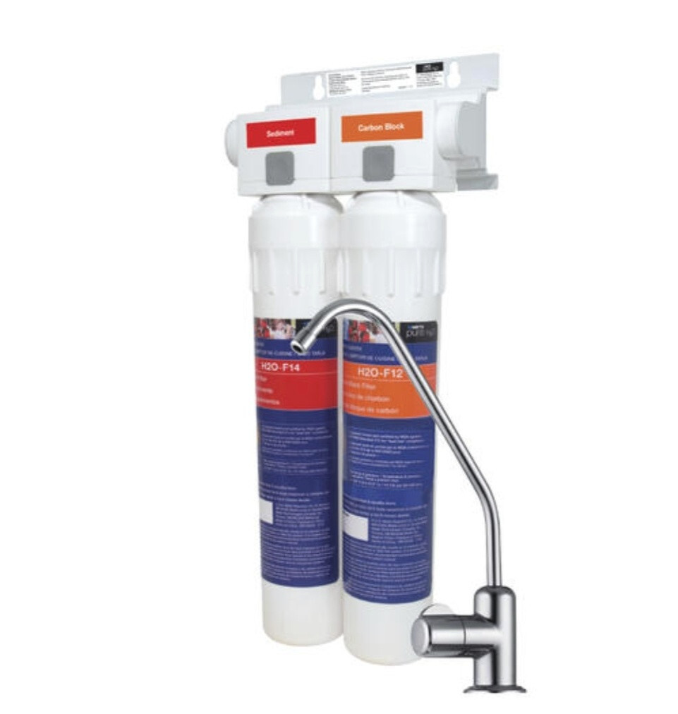 NEW Watts Pure H2O 2 Stage Undersink Filter System H20-DWCB200 Water ...