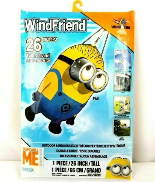 Wind Friend Minion Phil 3d Nylon Windsock 26 Tall Durability Indoor ...