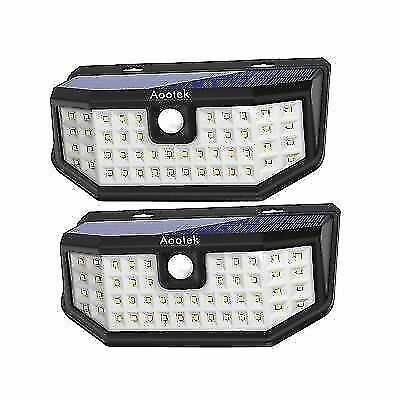 Aootek 43238-58730 36 LED Solar Step Fence Deck Light - 2 Pieces for ...