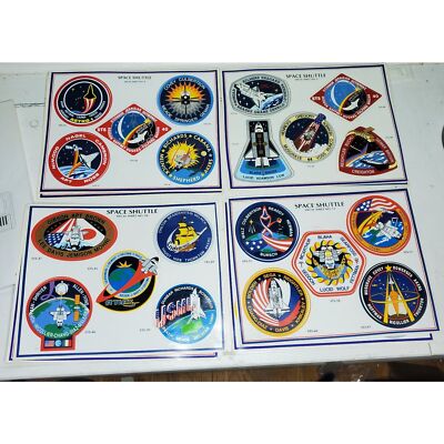NASA MEMORABILIA ITEMS PATCH STICKER SET | eBay