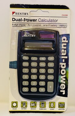 Sentry Dual-Power Calculator (CA338) | eBay