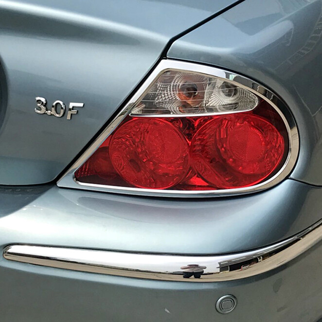 Chrome Tailight Trim Bezel Surrond Rim Cover For Jaguar S-Type 98-03 ...