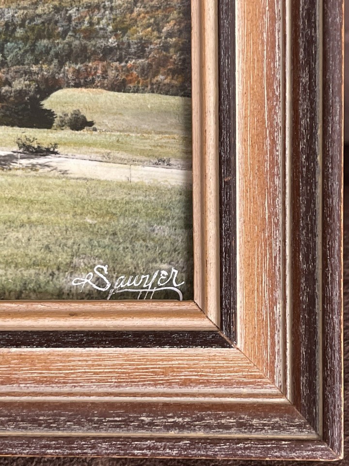 VINTAGE SAWYER HAND COLORED PHOTO JAY PEAK, HAZEN’S NOTCH VERMONT ...