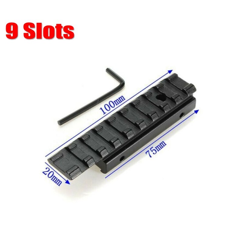 11mm to 20mm Dovetail Extension Scope Mount Base 20mm Picatinny Rail ...