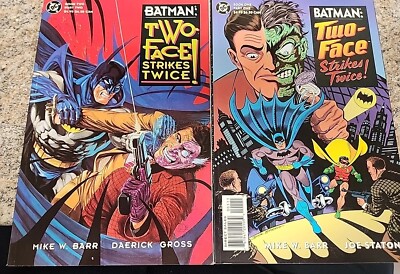 Batman: Two-Face Strikes Twice Lot of 2 #1,2 DC (1993) Flip Book ...
