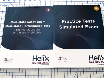 2023 Helix Bar Review MEE Practice Tests Simulated Exam + MPT Issue ...