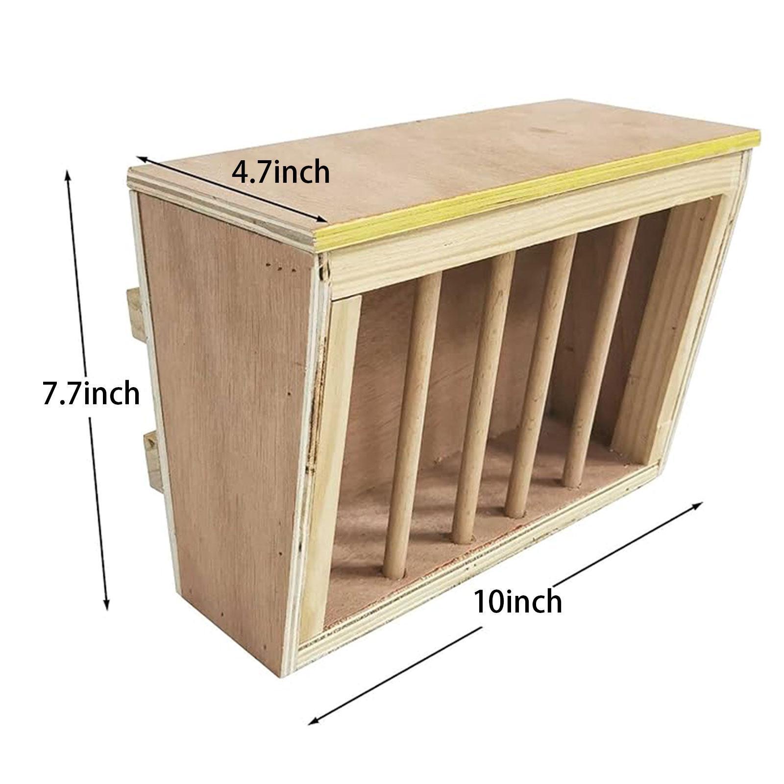 Wood Rabbit Hay Feeder Rack Rabbit Food Dispenser for Hamster Guinea ...