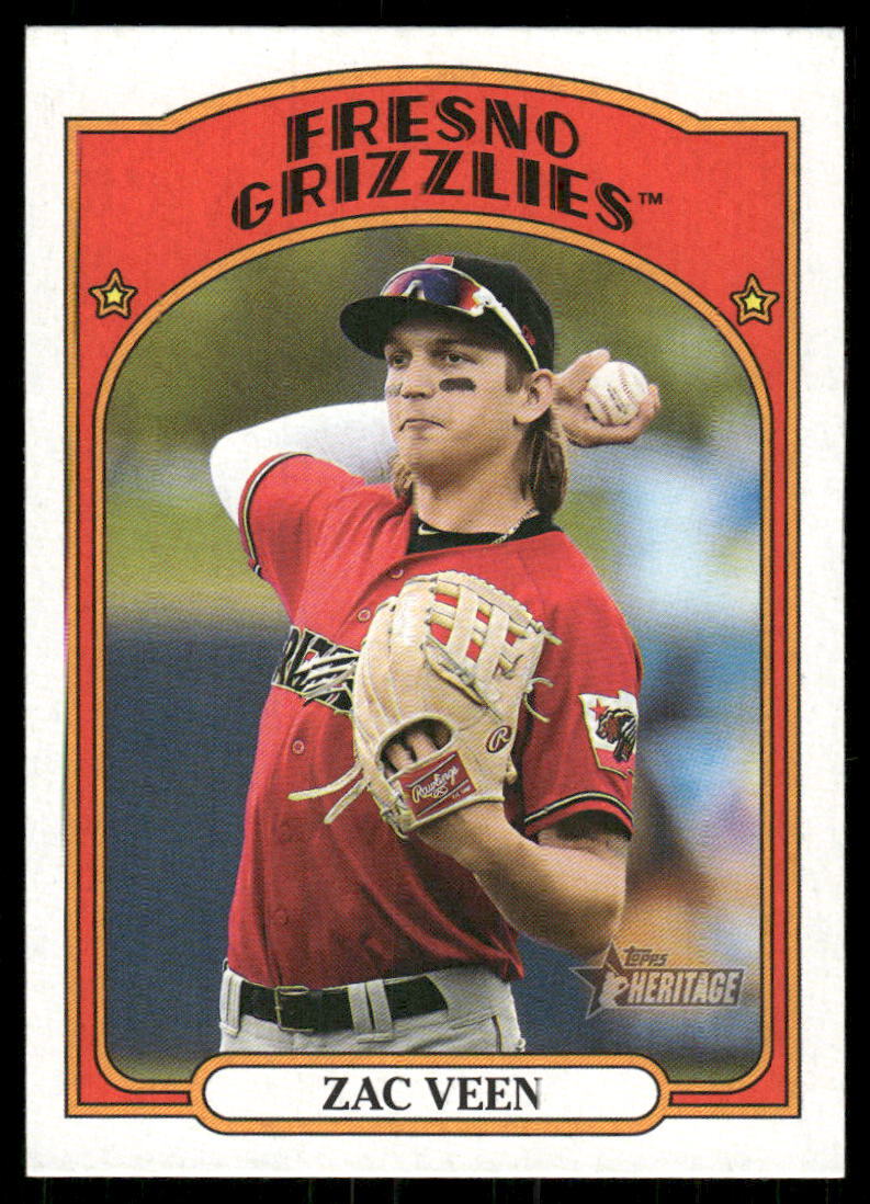 2021 Topps Heritage Minor League #74 Zac Veen NRMT | eBay