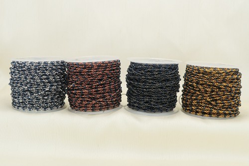 Brass Metallic Rosary chain Hydro blue Iolite synthetic stone beads for ...