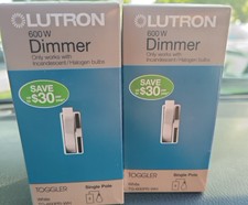 Lutron Toggler 600-watt Single-pole Dimmer Light 6B38 for sale online ...