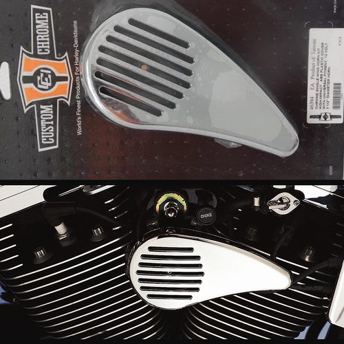 Custom Chrome Single Wing 12V Horn W/ABS Cover Rick Doss Fit For Harley ...