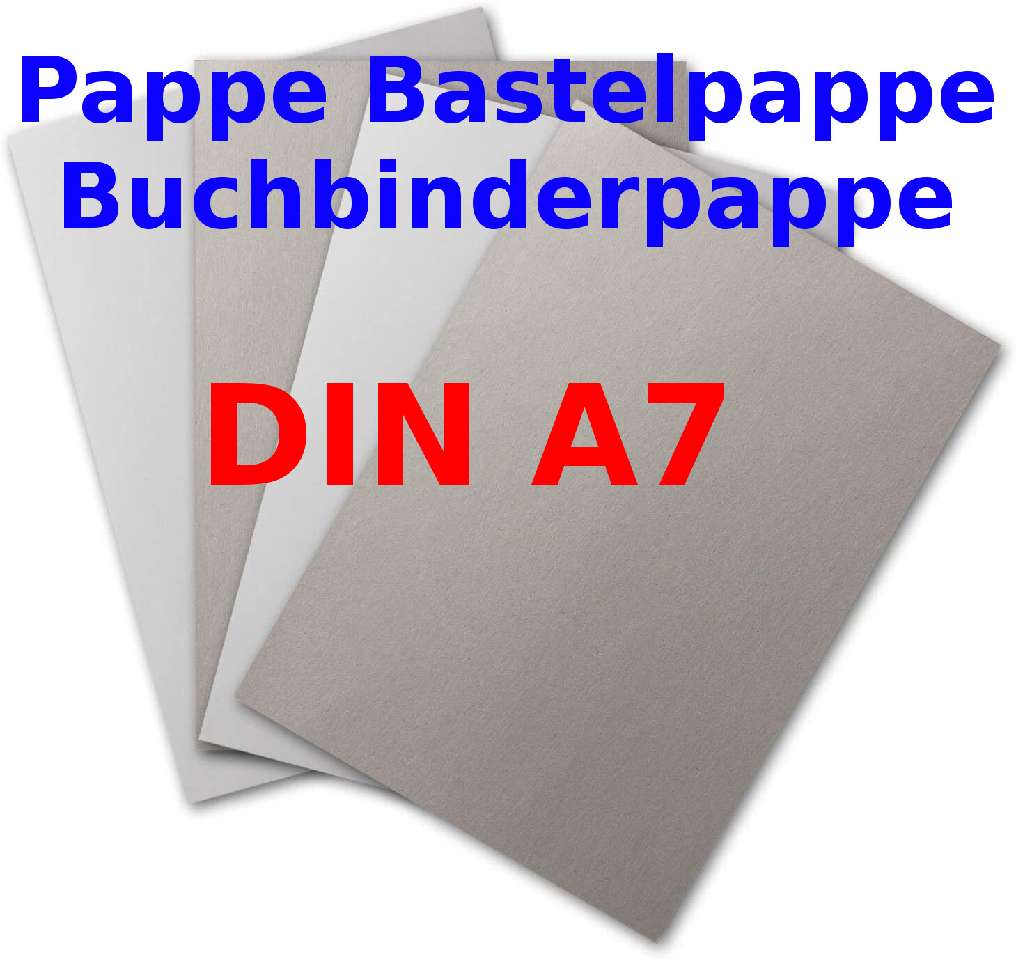 Pappe Bastelpappe Buchbinderpappe Graupappe A4 A5 A6 A7 Modellbaupappe ...