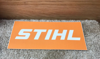 NEW STIHL SLANT LOGO DECAL 4" x 8" CHAINSAW TRIMMER BLOWER STICKER 0463 ...