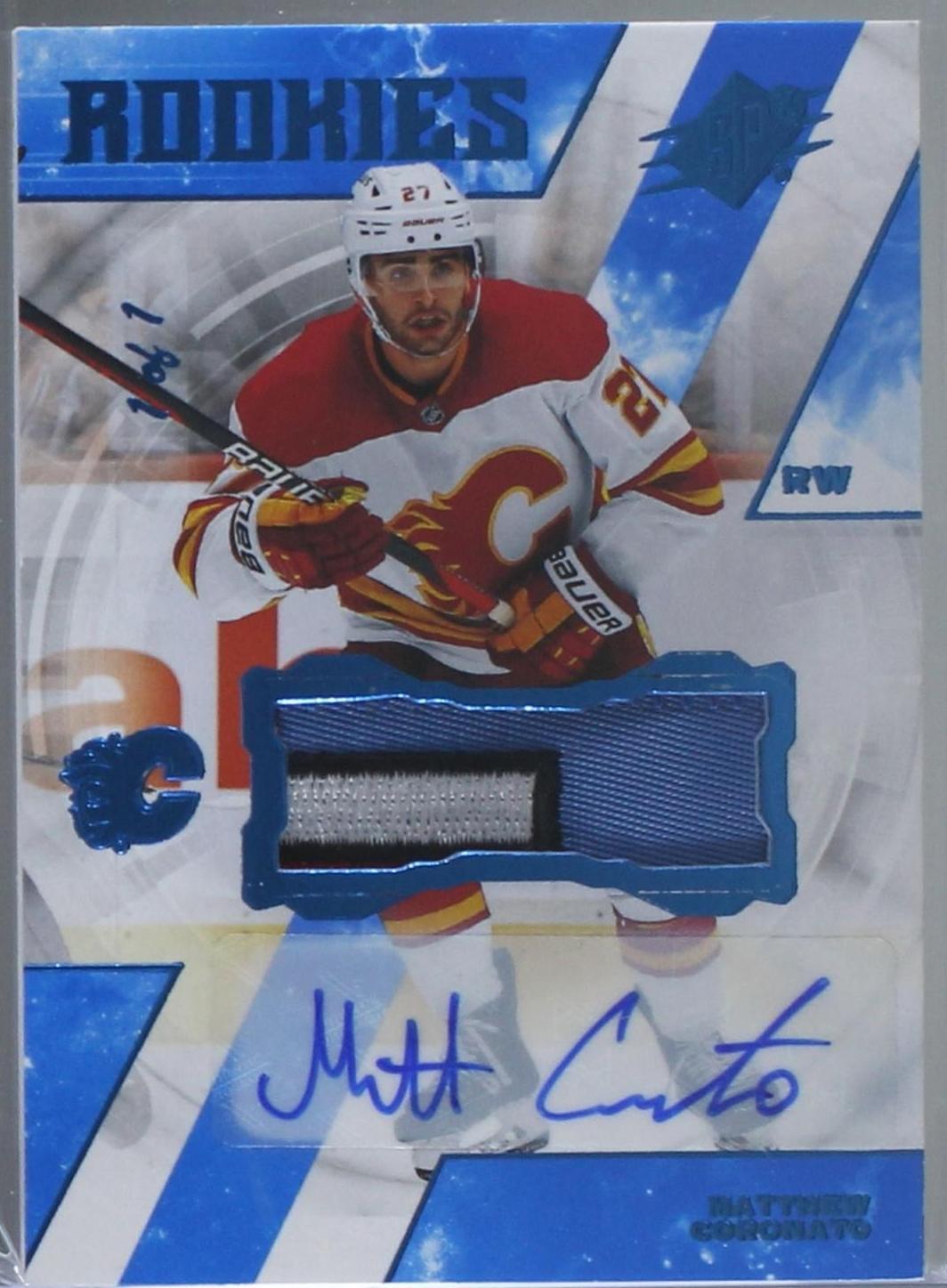 2023-24 SPx - Rookies Matthew Coronato #146 Premium Memorabilia ...