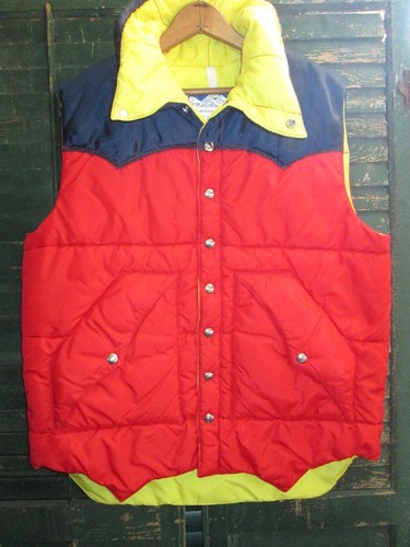 POWDERHORN MOUNTAINEERING Vtg 80s Ski western Vest jacket Jackson Hole ...
