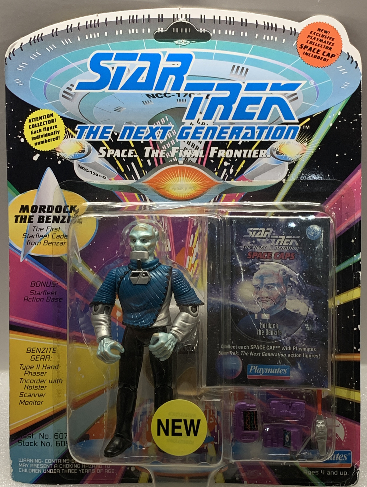Mordock the Benzite Space Caps Star Trek Action Figure 6057 Partially ...