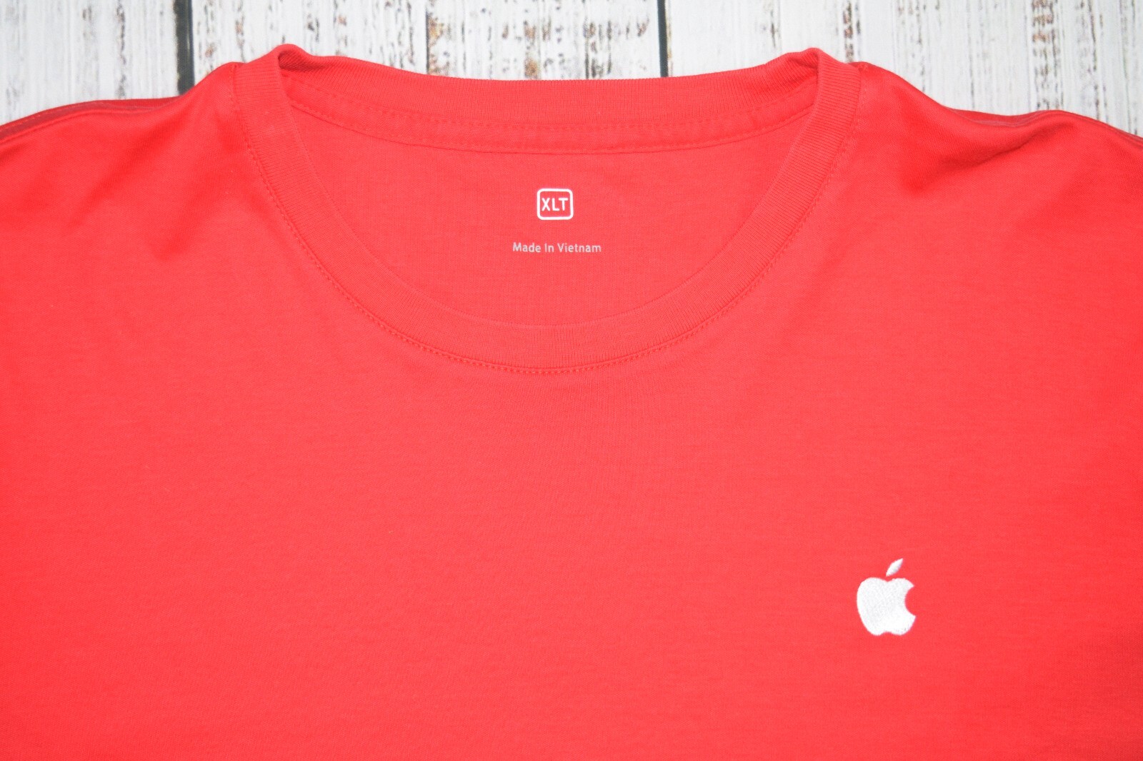 MENS XLT TALL APPLE STORE EMPLOYEE RED UNIFORM COTTON… - Gem