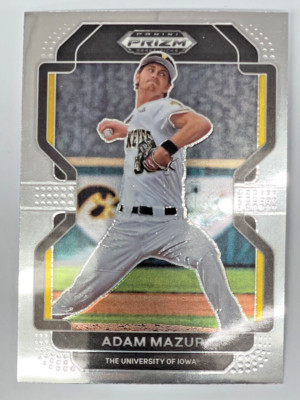 2022 Prizm Draft Picks Baseball Base #PDP53 Adam Mazur - Iowa Hawkeyes ...