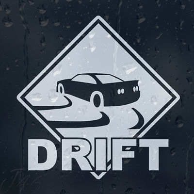 Drift Sign Car Decal Vinyl Sticker For Bumper Window Panel | eBay