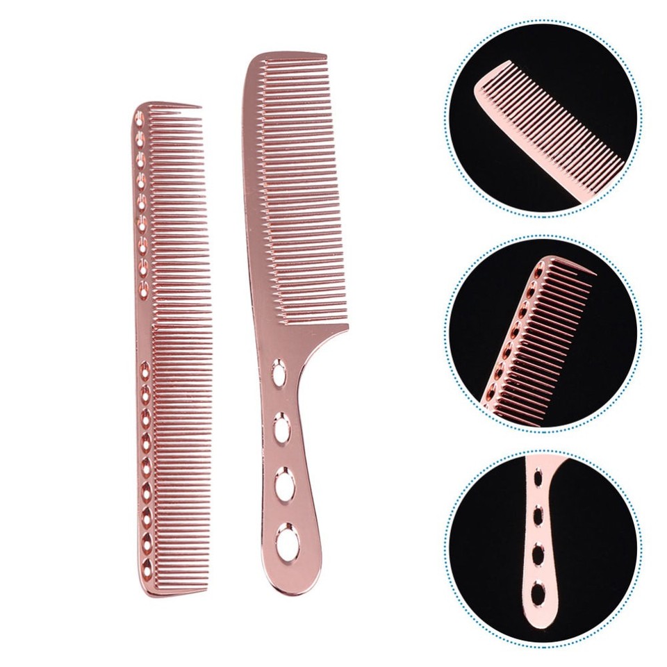 2pcs Barber Comb Hair Salon Combs Hair Smoothing Comb Creative ...