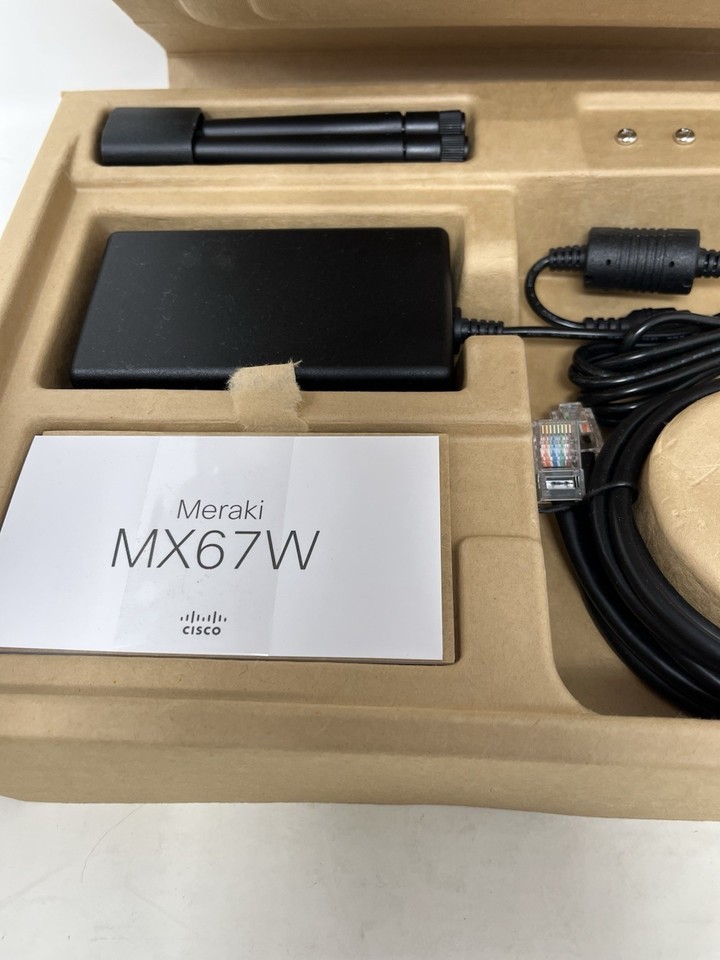 Cisco Meraki MX67W Cloud-Managed Security Firewall and DHCP Device | eBay