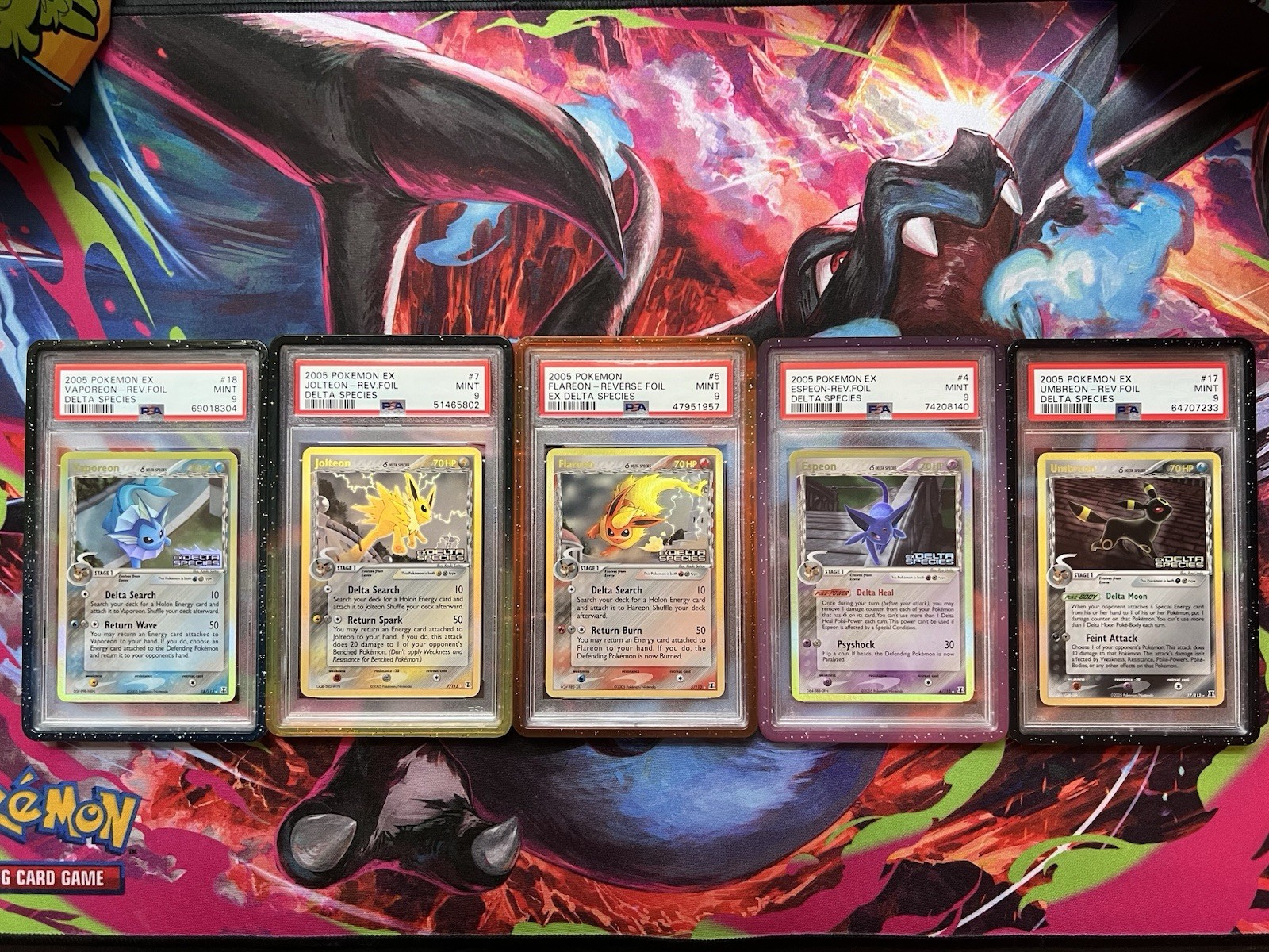 Pokemon Flareon Vaporeon Jolteon Umbreon Espeon Delta Species Reverse ...