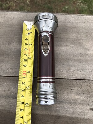 Retro Burgess Flashlight Maroon Color Deco Style Small | eBay