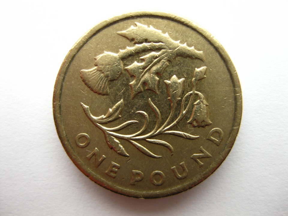 Old Round One Pound £1 Coins UK Gibraltar Isle of Man Jersey Guernsey ...