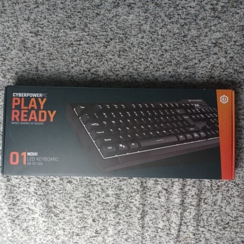 Cyberpower PC Play Ready 01 NOHI LED Wired Gaming Keyboard Black KB-161 ...