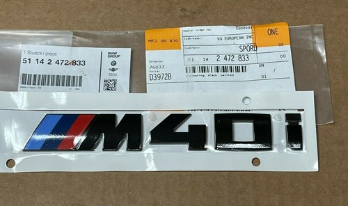 FOR SET Genuine G01 X3 Gloss BLACK Trunk Emblem "X3 M40i" Lettering ...