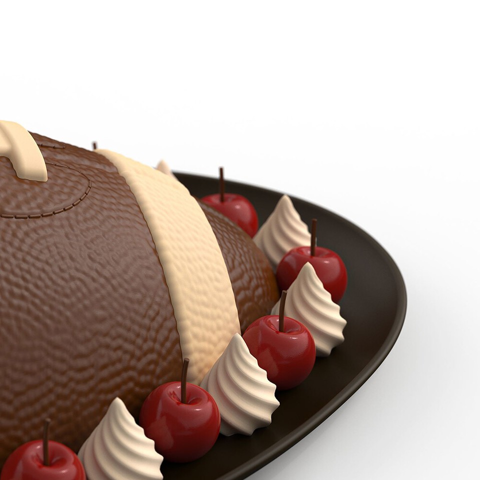 11 Inch Silicone Mold Nonstick Chocolate Mold Rugby Mold for Sports ...