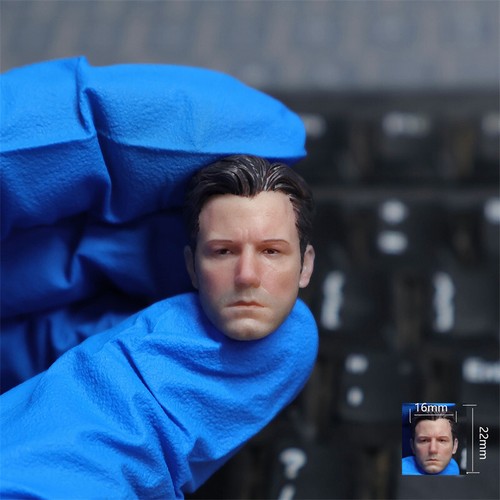Delicate Paint 1/12 Scale Man Ben Affleck Head Sculpt Fit 6" ML/Hasbro ...