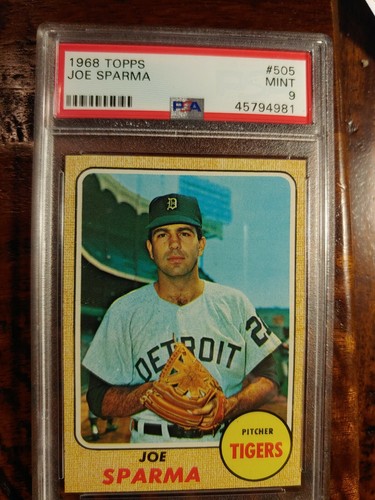 1968 Joe Sparma #505 PSA 9 Mint | eBay