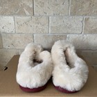 UGG Moraene Burgundy Kiss Red Suede Sheepskin Shoes Slippers Size US 6 ...