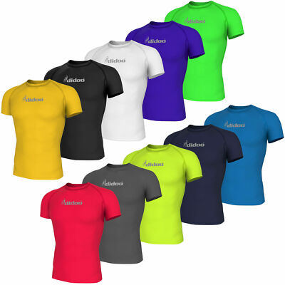DIDOO Mens Compression Base Layer Short Sleeve Running Gym Top ...
