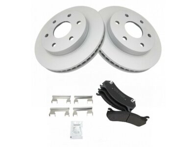 TRQ 77QG21Y Front Brake Pad and Rotor Kit Fits 2003-2008 GMC Savana ...