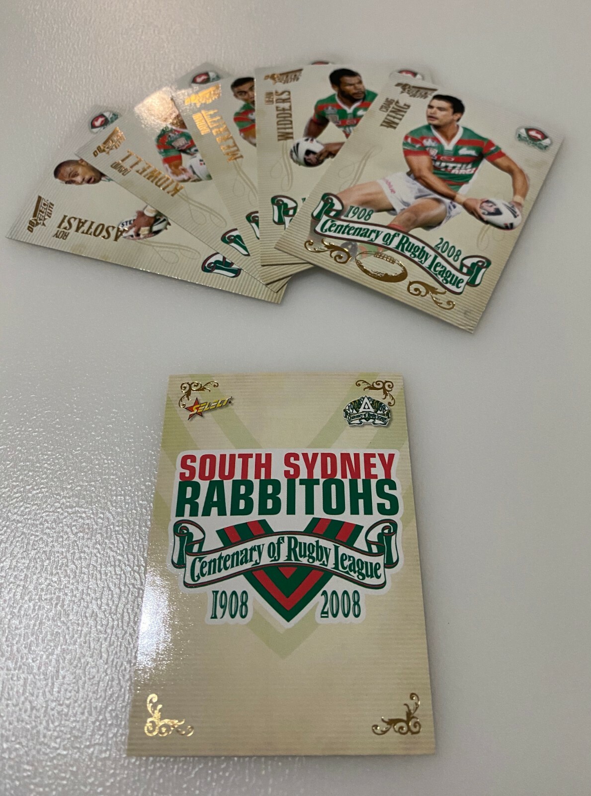 2008 Select Centenary of Rugby League Base Card Team Sets (6 Cards ...