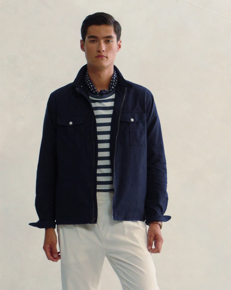 Polo Ralph Lauren Full Zip Dyed Overshirt Shirt Jacket Gentleman Preppy ...