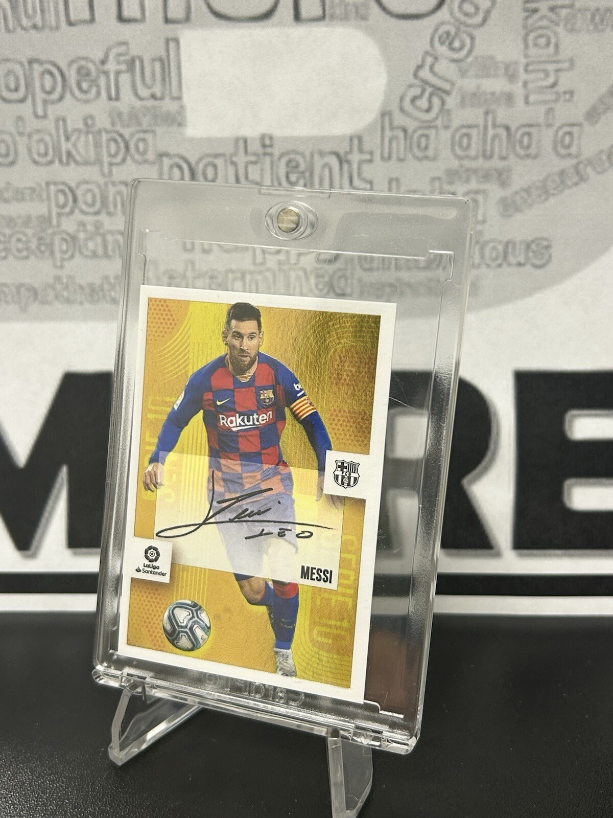 🐐 💎 2020-21 PANINI CARD LIGA ESTE - SIGNATURE - MESSI 🐐 💎 GOAT | eBay