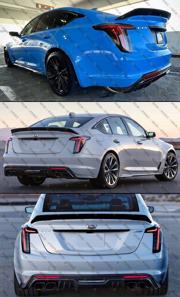 FOR 20-25 CADILLAC CT5 V BLACKWING STYLE GLOSS HIGH KICK DUCKBILL TRUNK ...