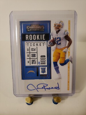 Joe Reed 2020 Panini Contenders Rookie Ticket AUTO RC Los Angeles Rams ...