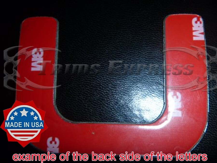 for:03-09 Hummer H2 Rear Bumper Letter Insert Sticker Accent Door Cover ...