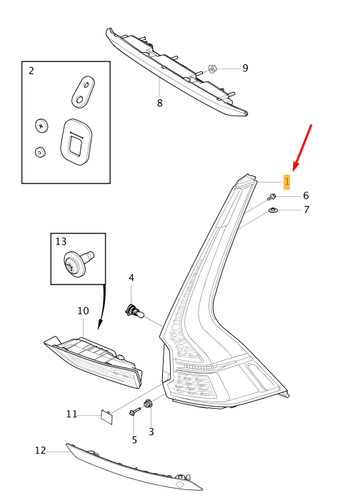 VOLVO XC60 MK2 Rear Left Taillight 31689689 NEW GENUINE | eBay