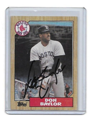 1987 Topps Don Baylor Signed Baseball Card | eBay