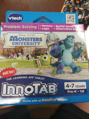 Monsters University Innotab Educational Game Cartridge Vtech Disney ...