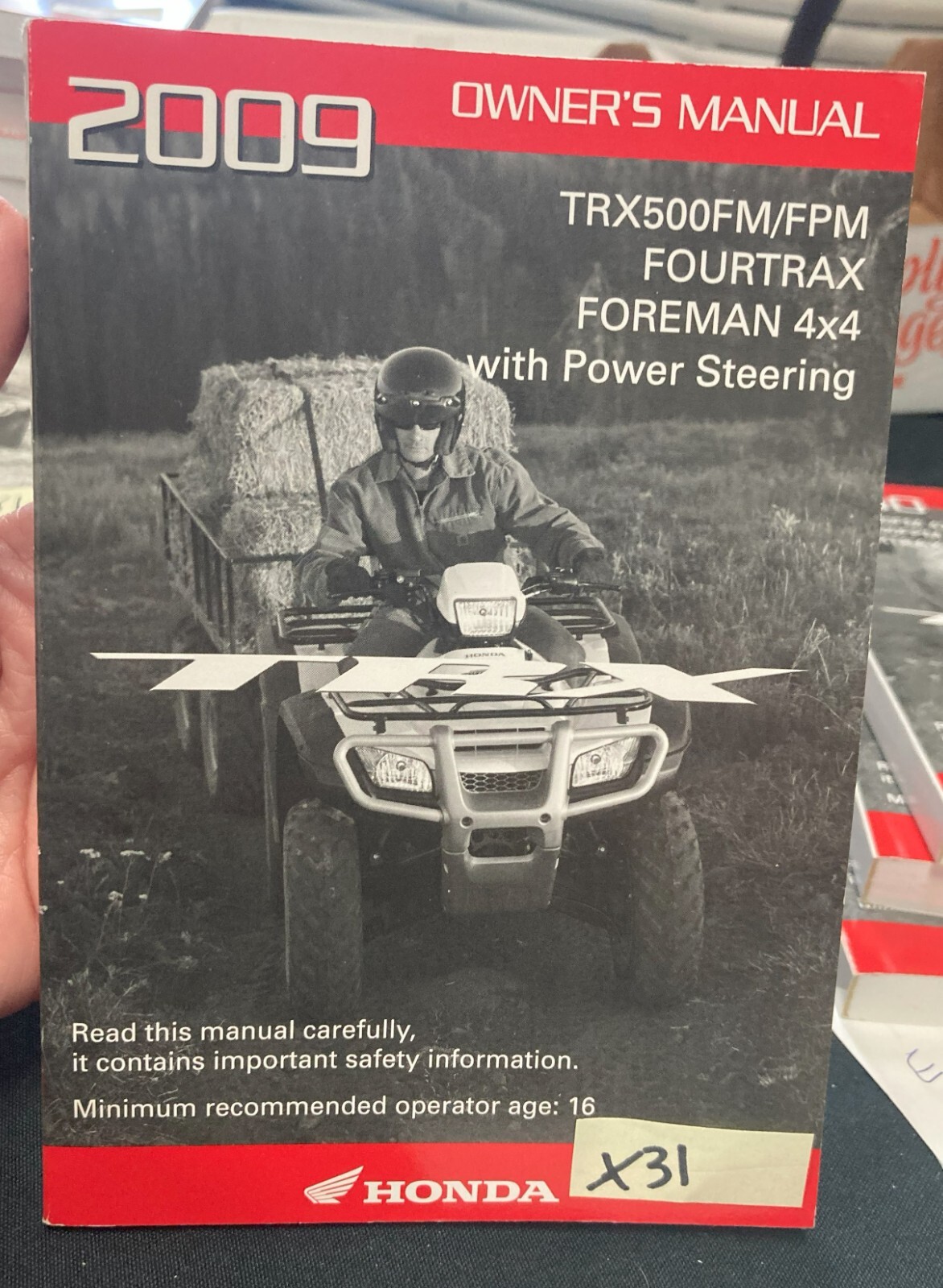 OEM HONDA 2009 TRX500FM TRX500FPM FOURTRAX FOREMAN 4X4 OWNERS MANUAL | eBay