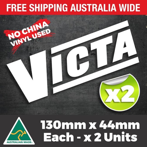 2 x VICTA Lawn Mower Chainsaw Trimmer Premium Sticker Vinyl Decals ...