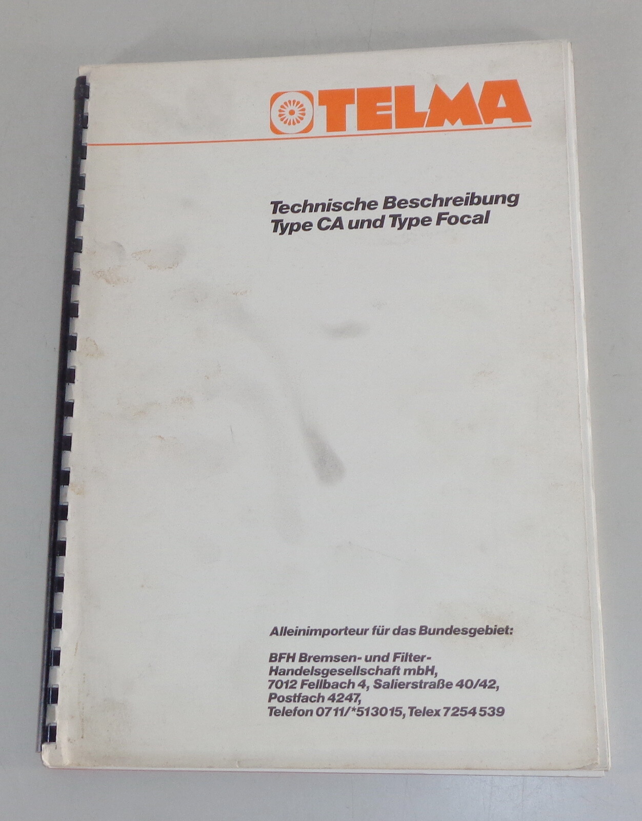 Technical Description Telma Eddy Current Brakes CA / FOCAL | eBay