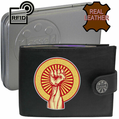 Soviet Wallet Men's Leather Communist Gift Fist Communist Wallet ...